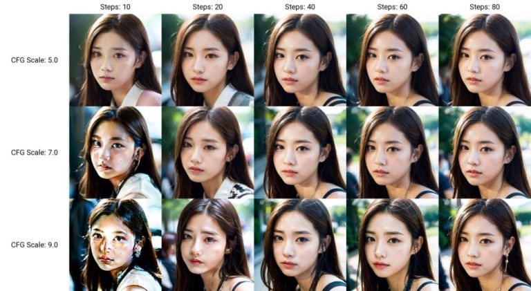 Sampling steps/CFG Scale 相対比較(Stable Diffusion) | パソコン修理のわたなべ (パソコン修理・WEB制作)【アイアイネット ジャパン】